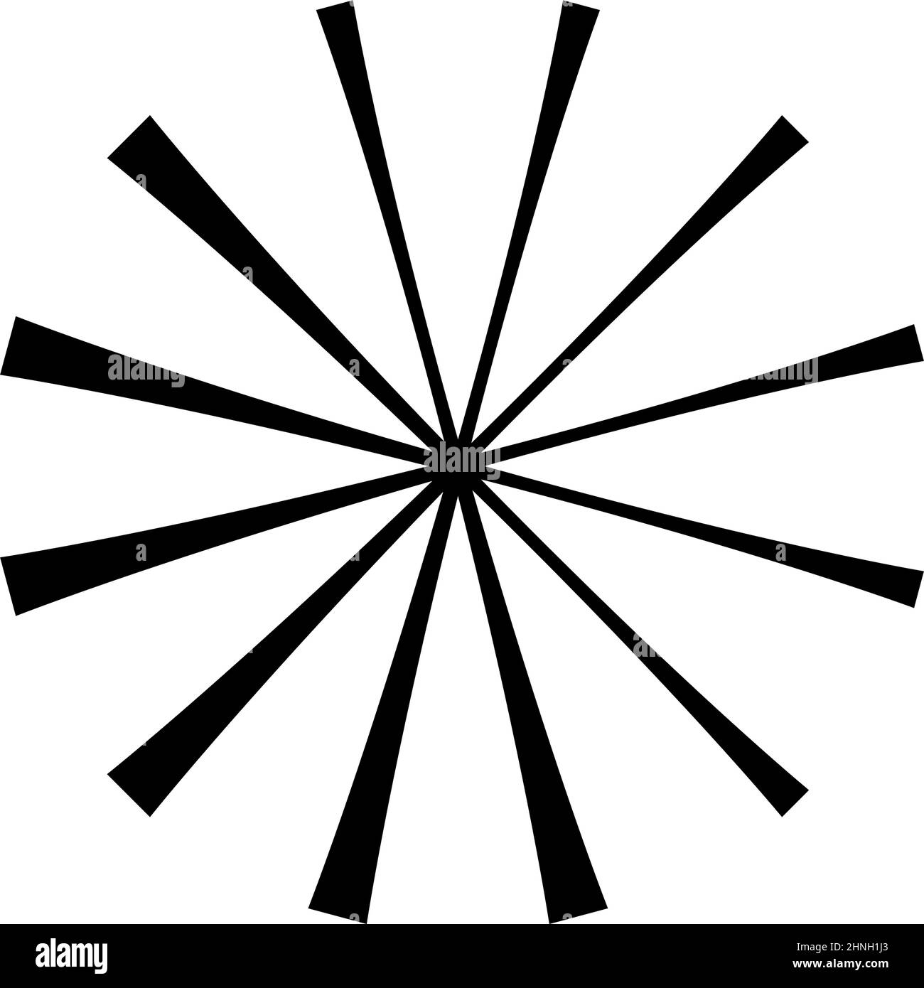 Radial, radiating lines, stripes design element - stock vector ...