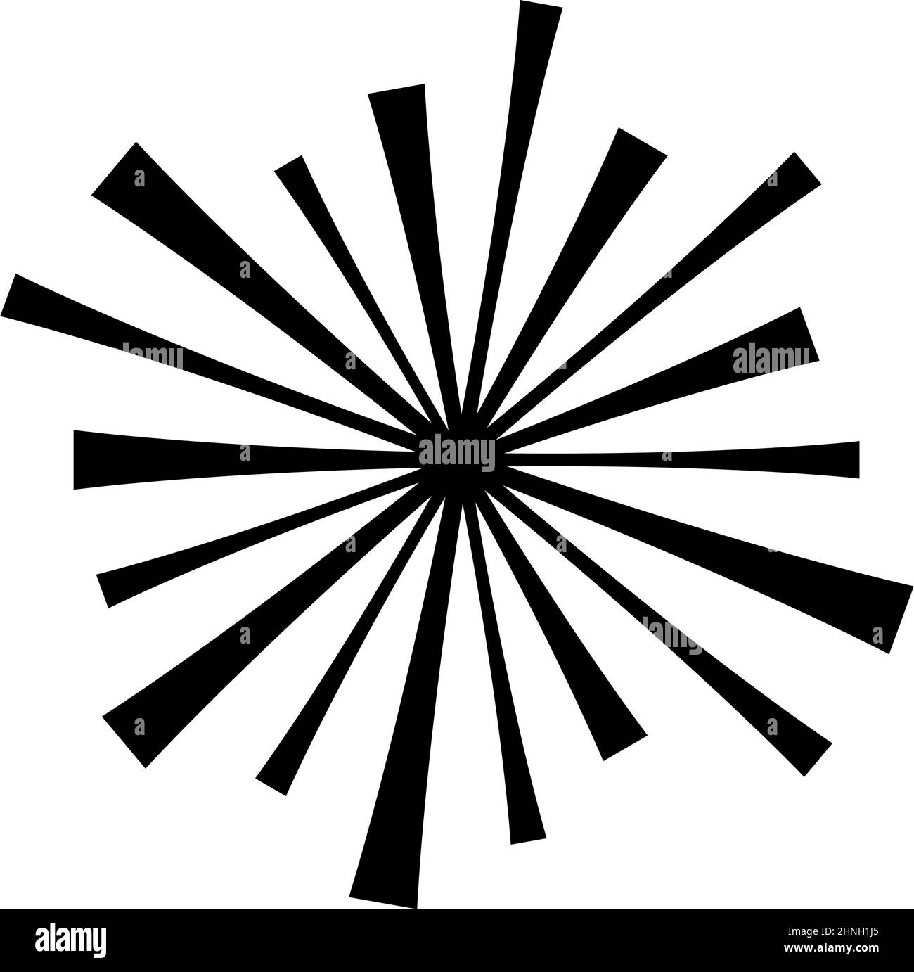 Radial, radiating lines, stripes design element - stock vector ...