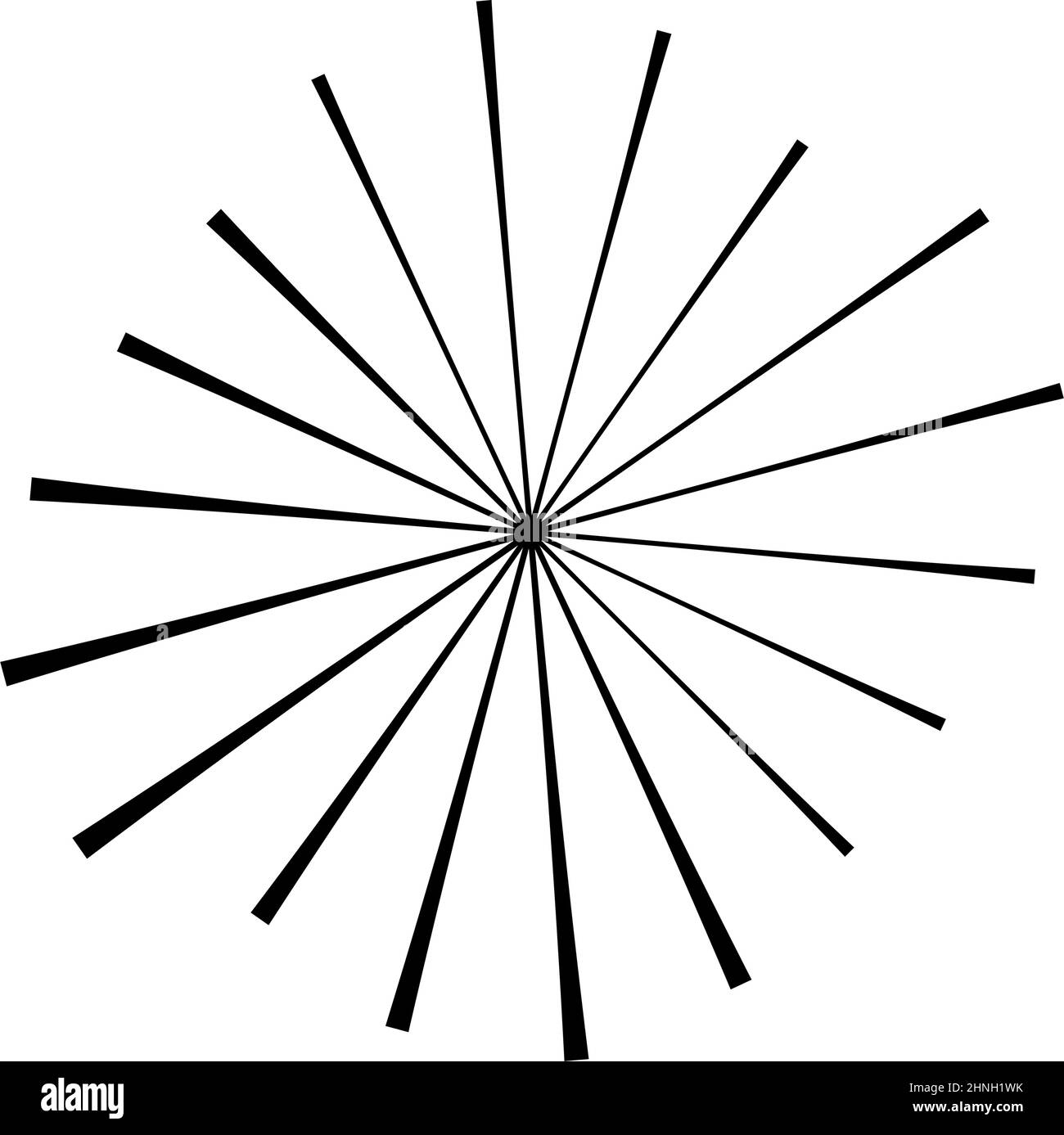 Radial, radiating lines, stripes design element - stock vector ...