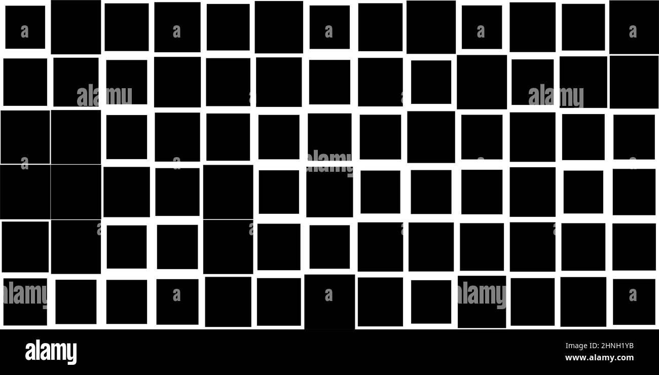 Random mosaic square tiles seamless, repeatable cubism pattern, texture ...