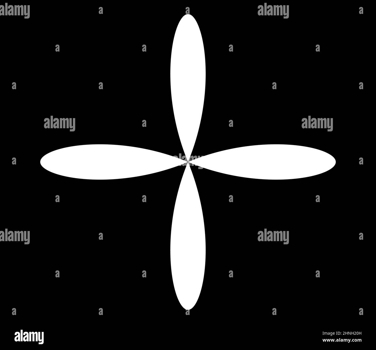 Simple flower shapes, petals silhouette - stock vector illustration ...