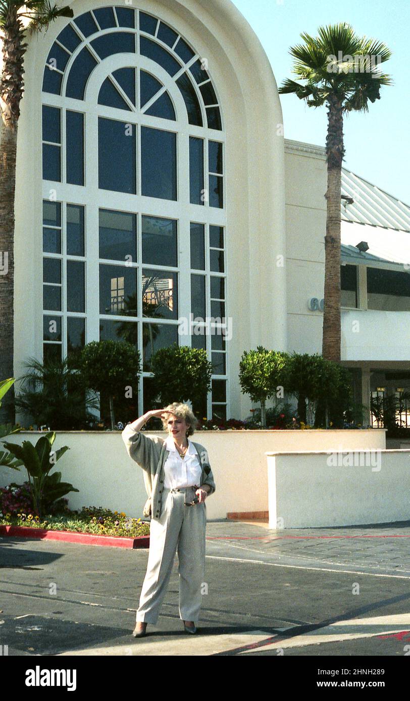 Romanian singer Corina Chiriac in Los Angeles, USA, in the 1990s Stock ...