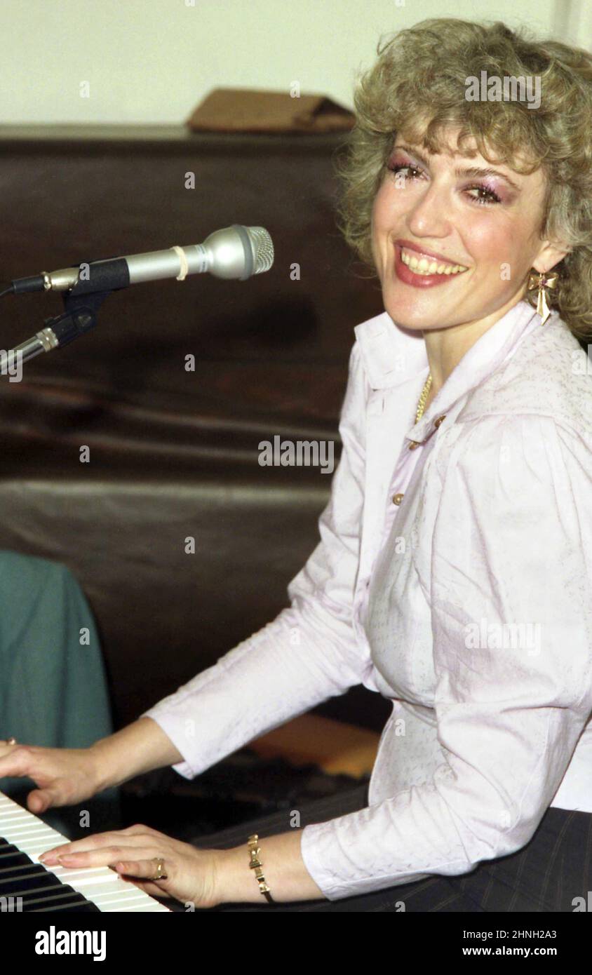 Romanian singer Corina Chiriac in Los Angeles, USA, in the 1990s Stock ...
