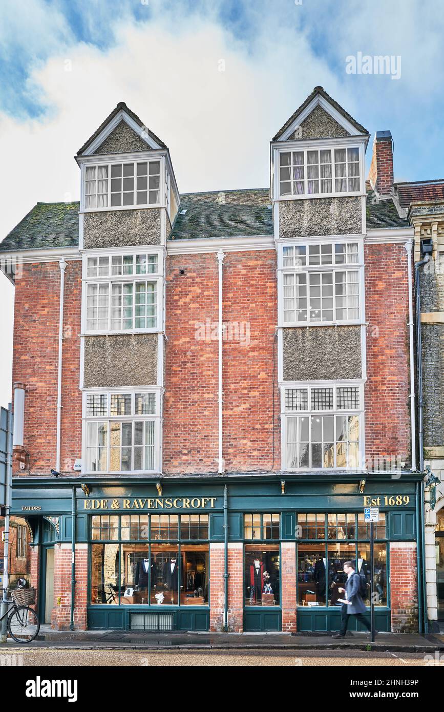 Ede & Ravenscroft clothing shop, Cambridge, England Stock Photo - Alamy