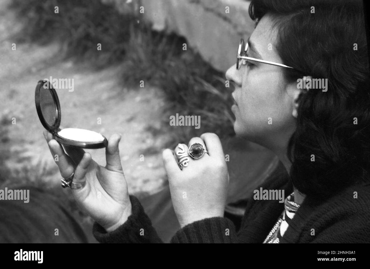 Romanian artist Anda Calugareanu, approx. 1978 Stock Photo - Alamy