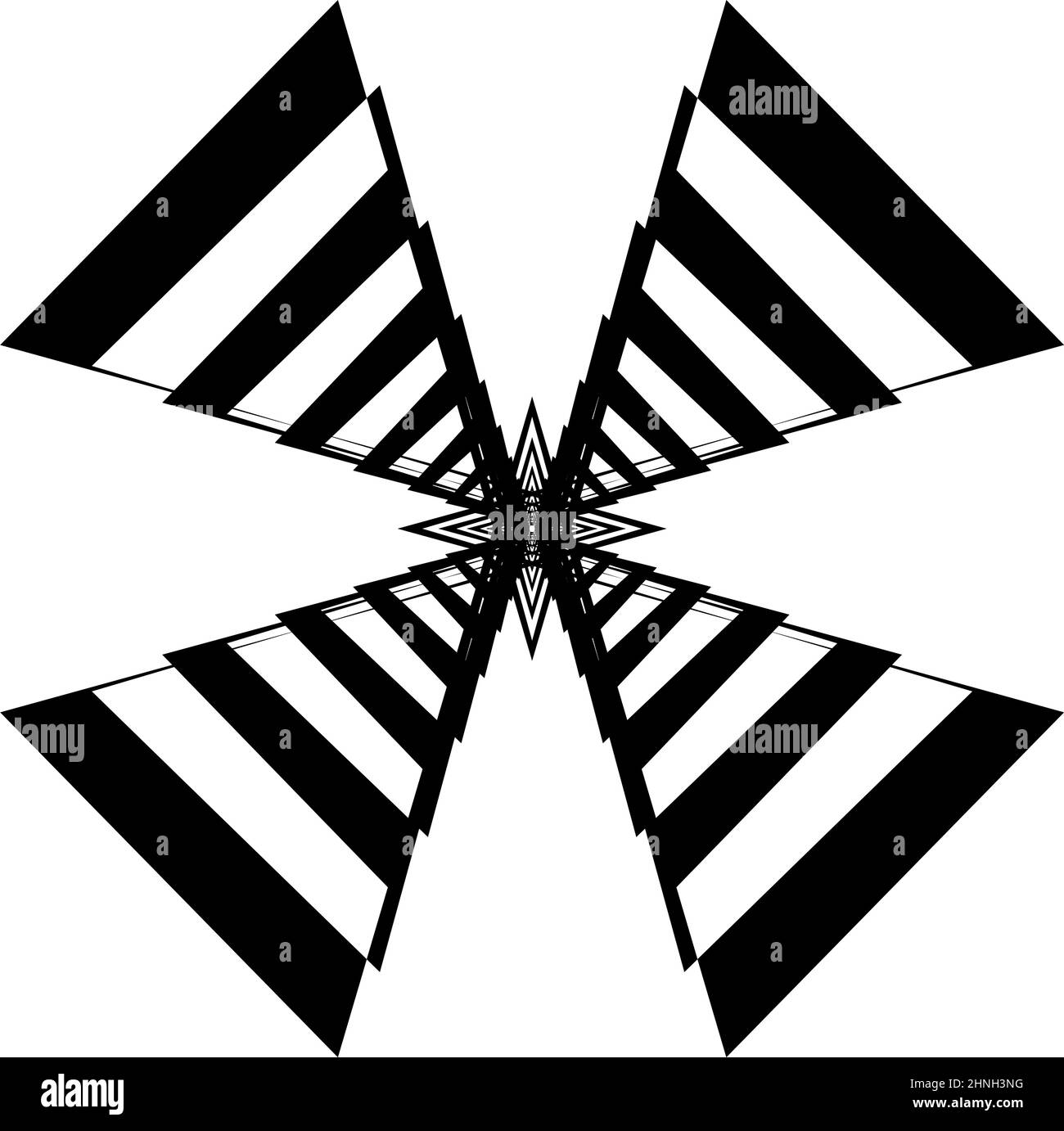 Abstract op-art element(s). Optical, visual art shapes, icons, symbols ...