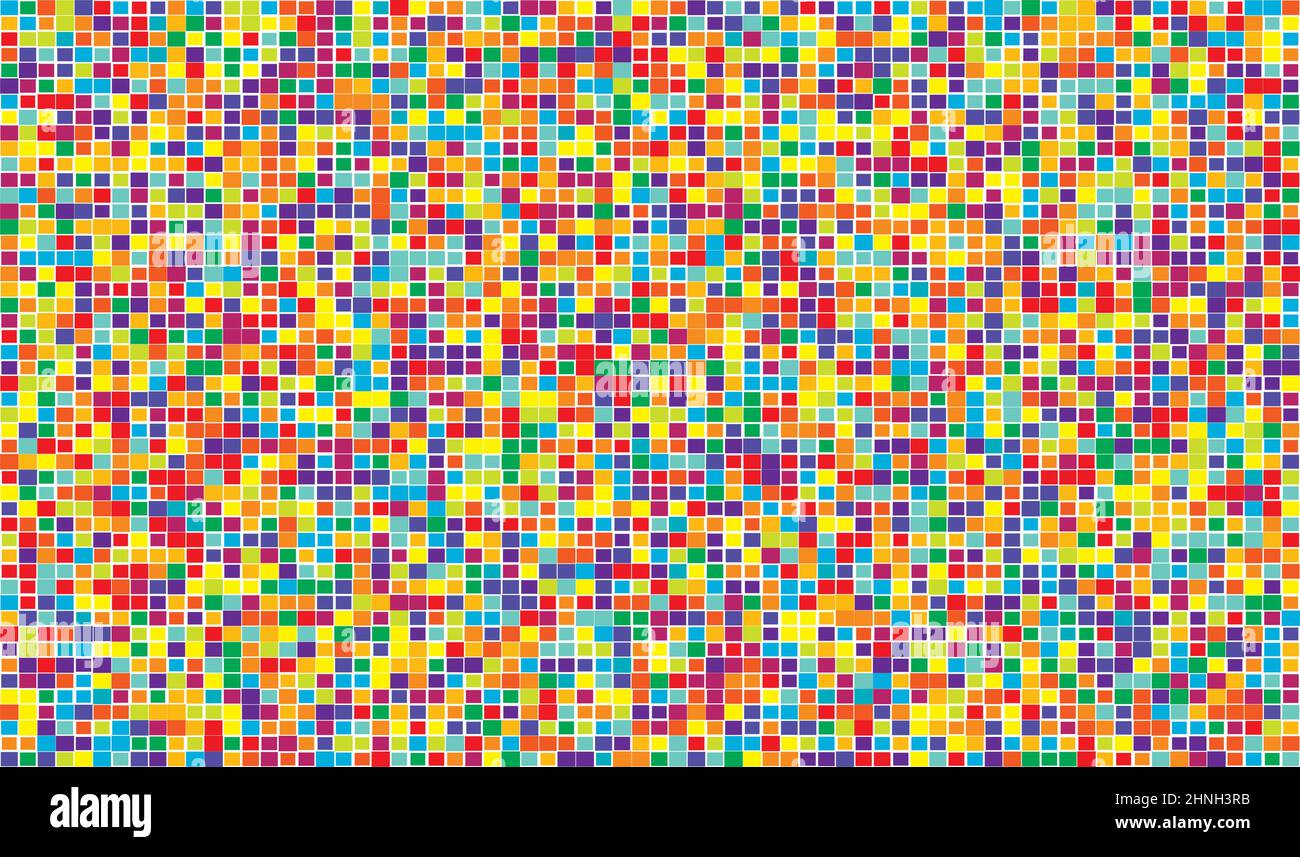 Random mosaic square tiles seamless, repeatable cubism pattern, texture ...