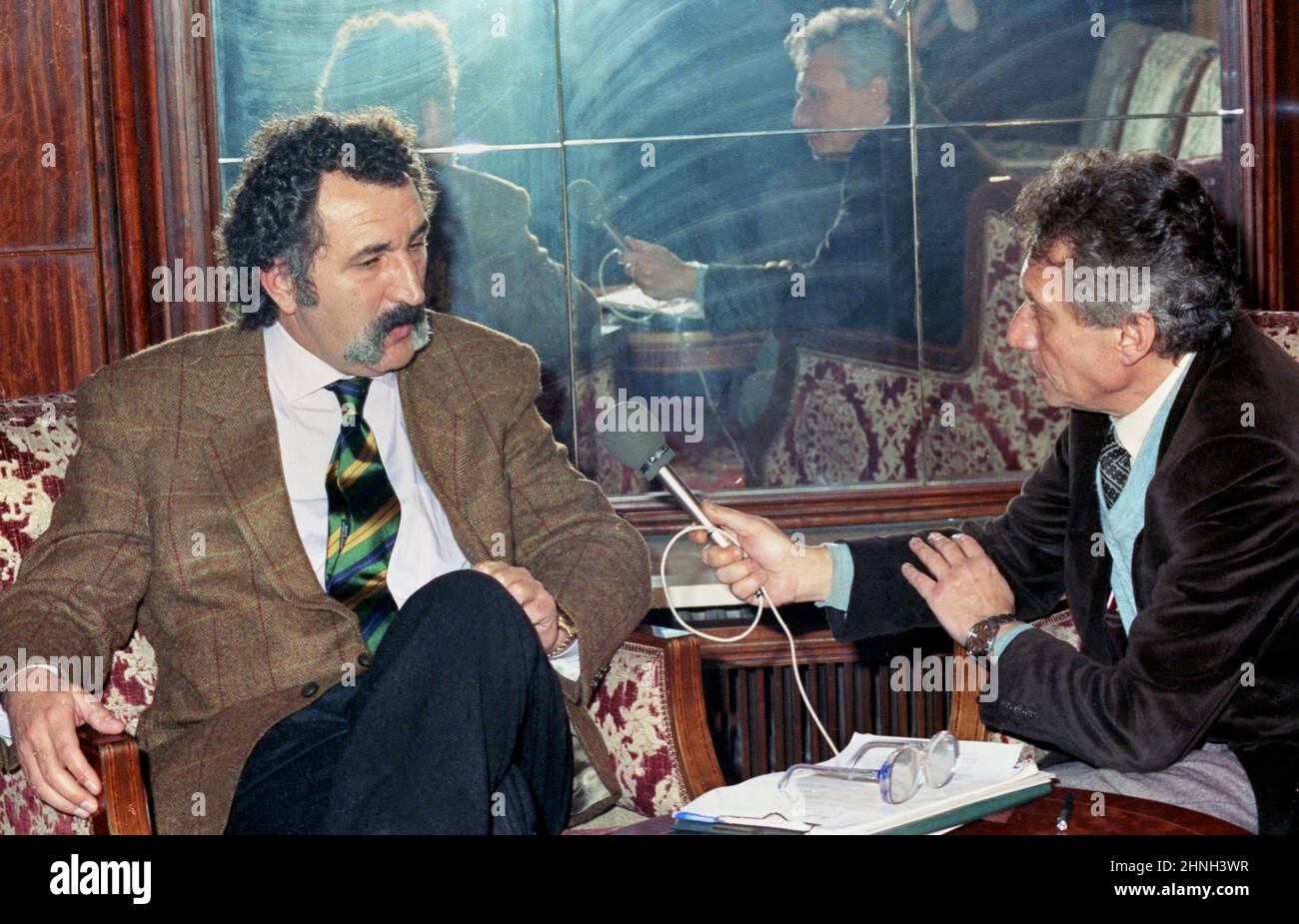 Romanian businessman and former professional tennis player Ion Tiriac ...