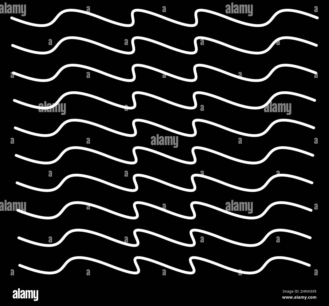Wavy, waving lines abstract geometric design shape. Curvy, curved ...