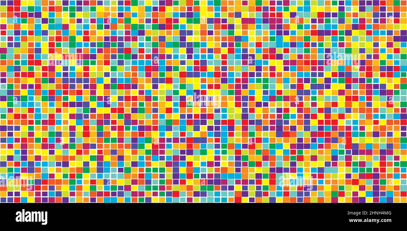 Random mosaic square tiles seamless, repeatable cubism pattern, texture ...