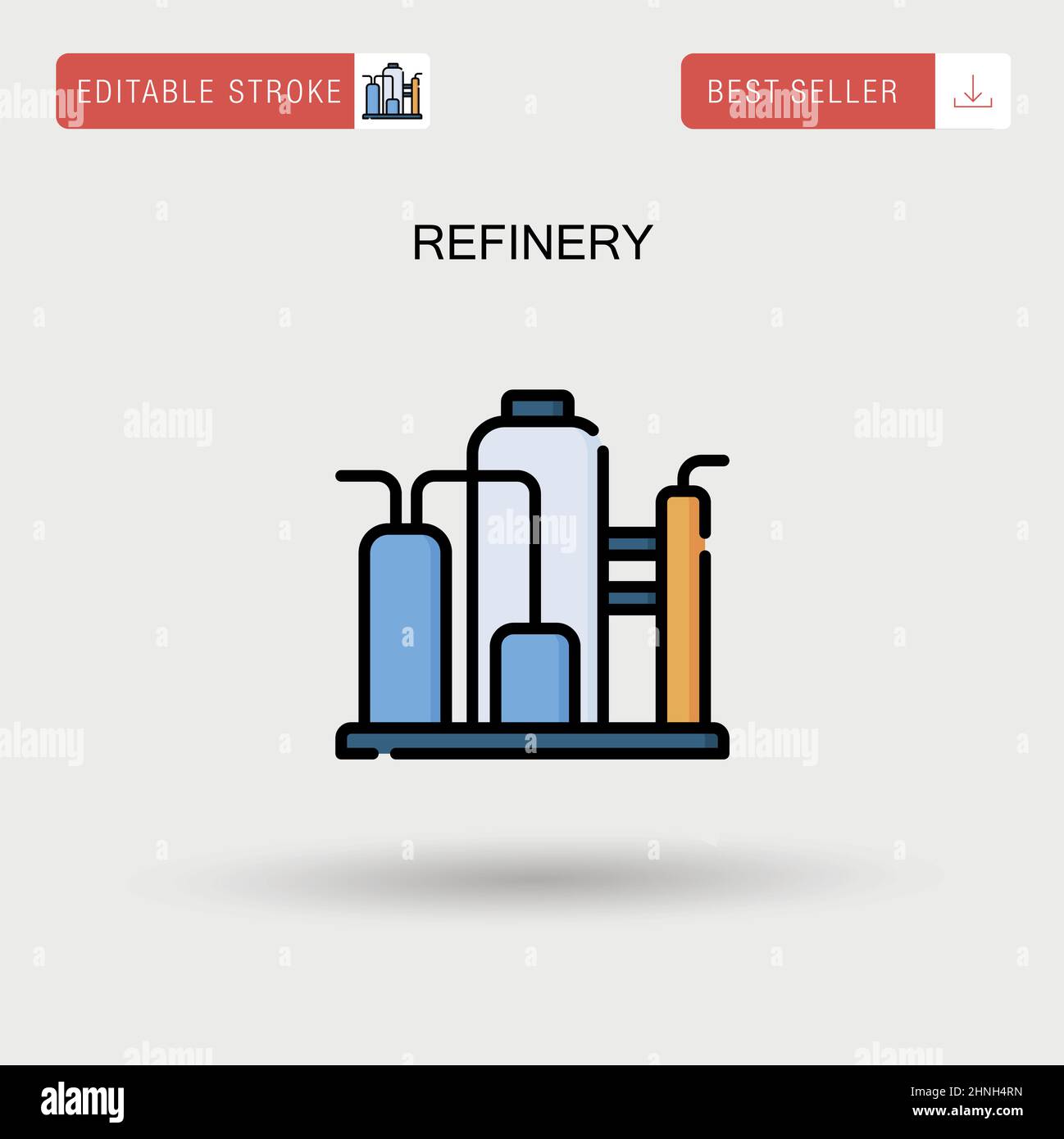 Oil refinery petrochemical chemical Stock Vector Images - Alamy