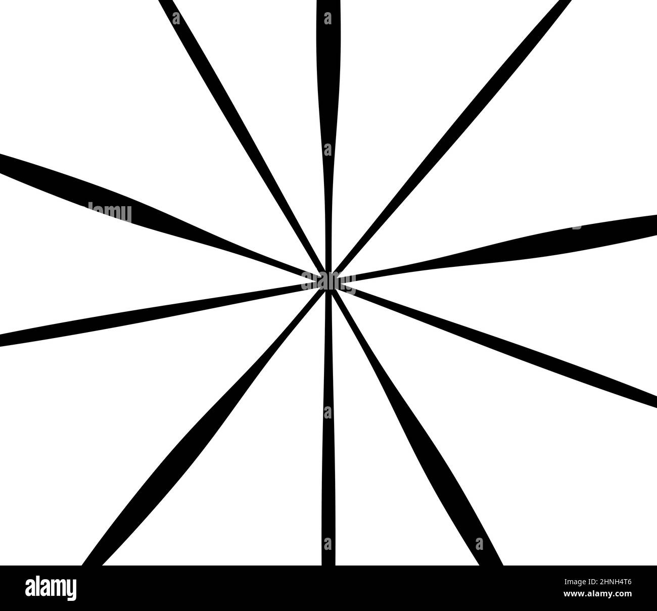 Radial, radiating lines, stripes design element - stock vector ...