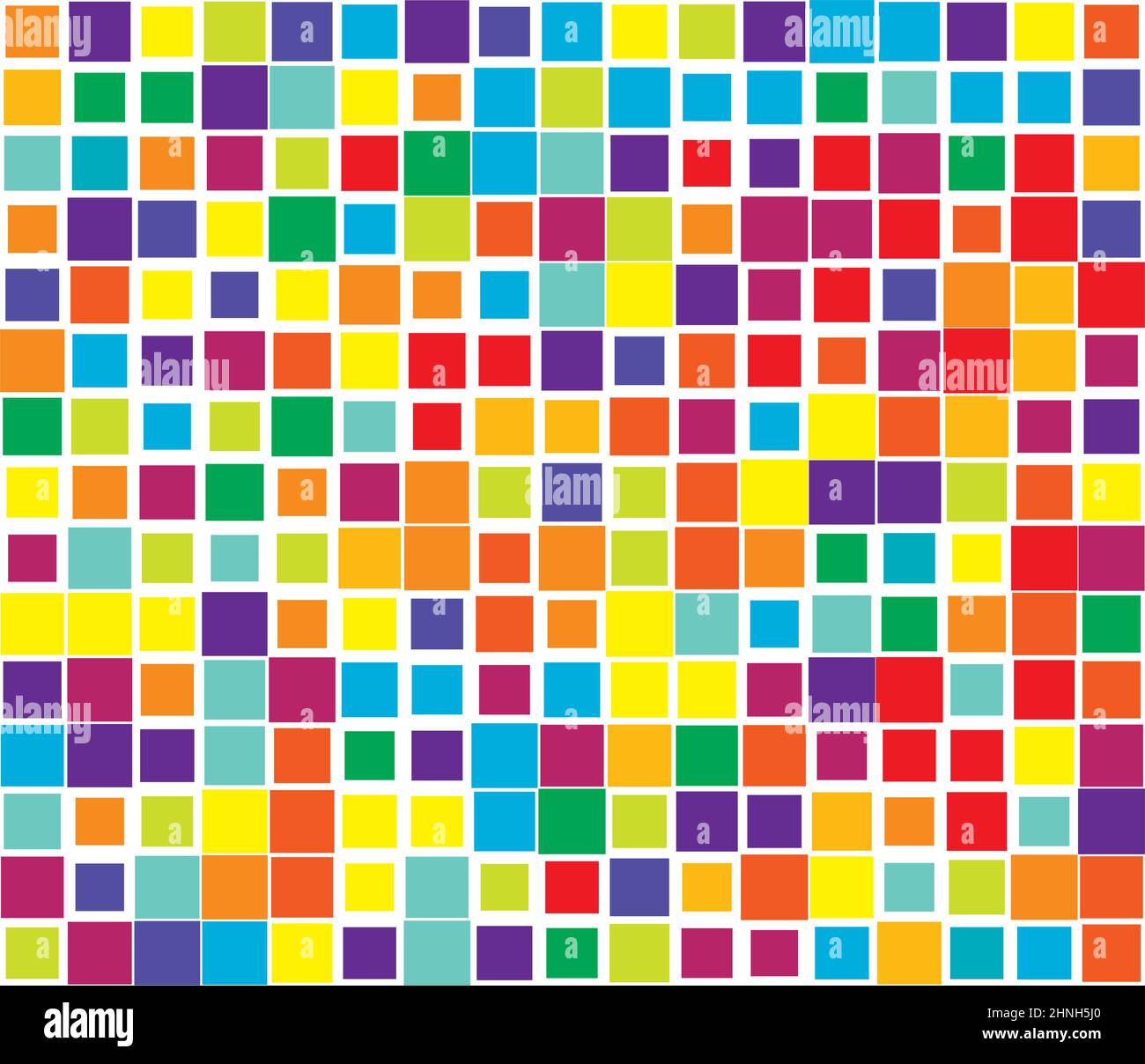 Random mosaic square tiles seamless, repeatable cubism pattern, texture ...