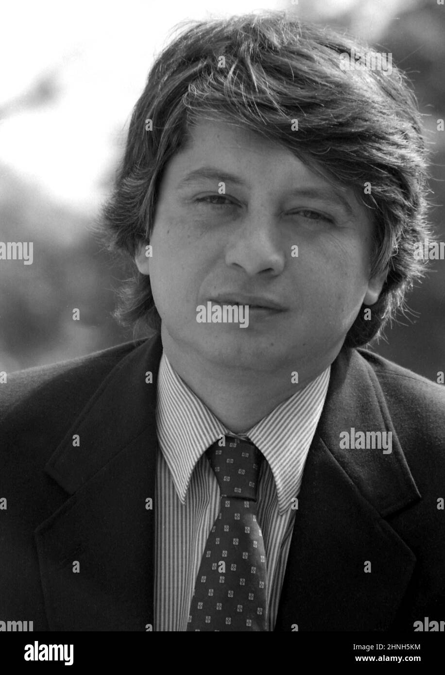 Los Angeles, CA, USA, 1984. Portrait of the Romanian sports journalist ...