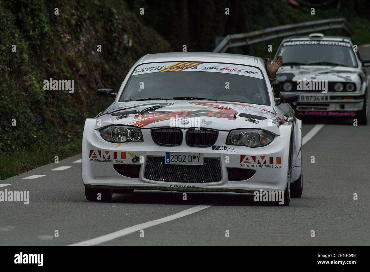 BMW Series 1 E87 model in asphalt rally Stock Photo - Alamy