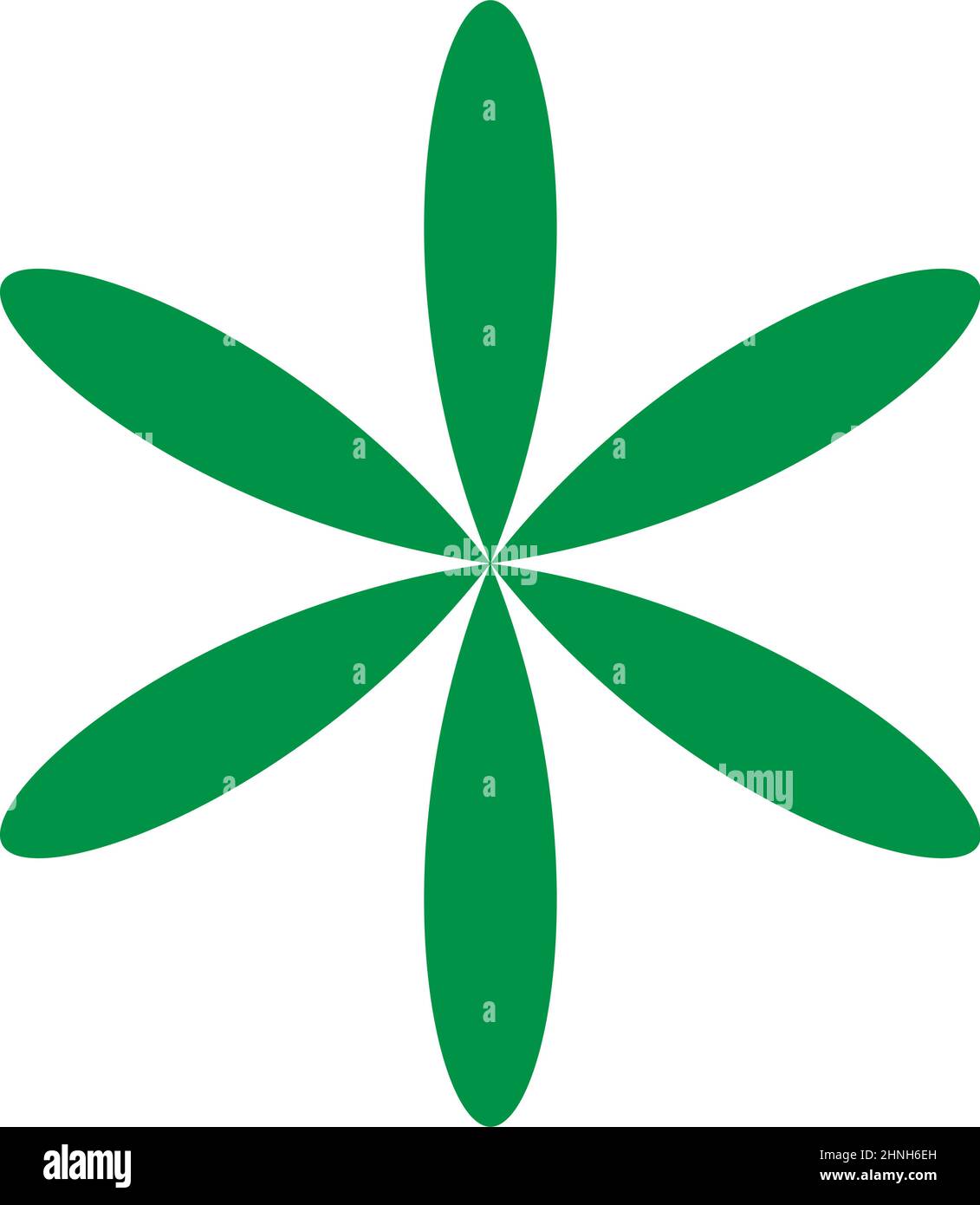 Simple flower petals silhouette, icon and symbol. Nature, natural, eco ...