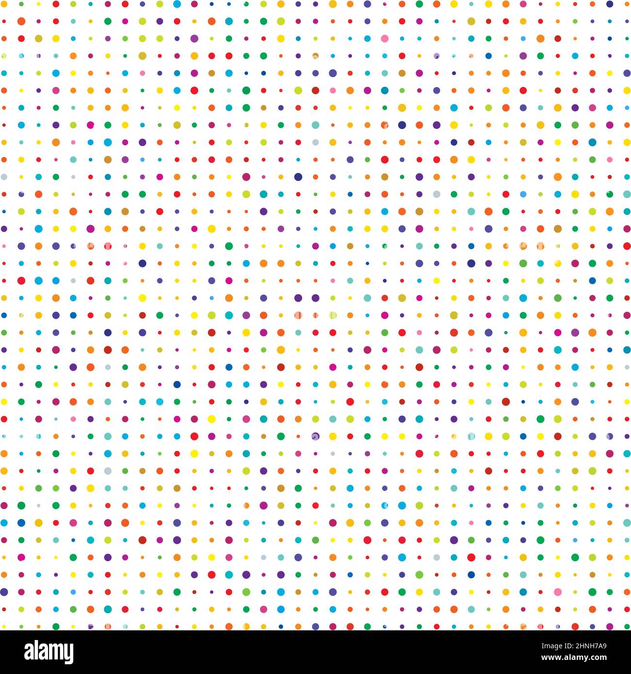 Colorful random, diffuse circles, dots pattern. Scattered speckles ...