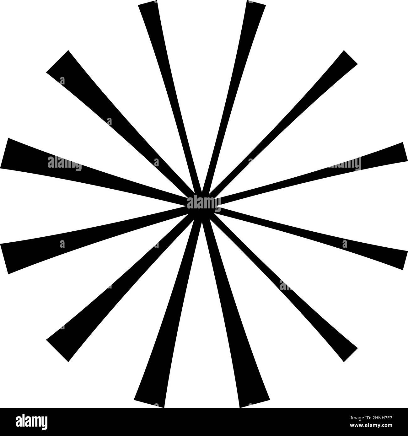 Radial, radiating lines, stripes design element - stock vector ...