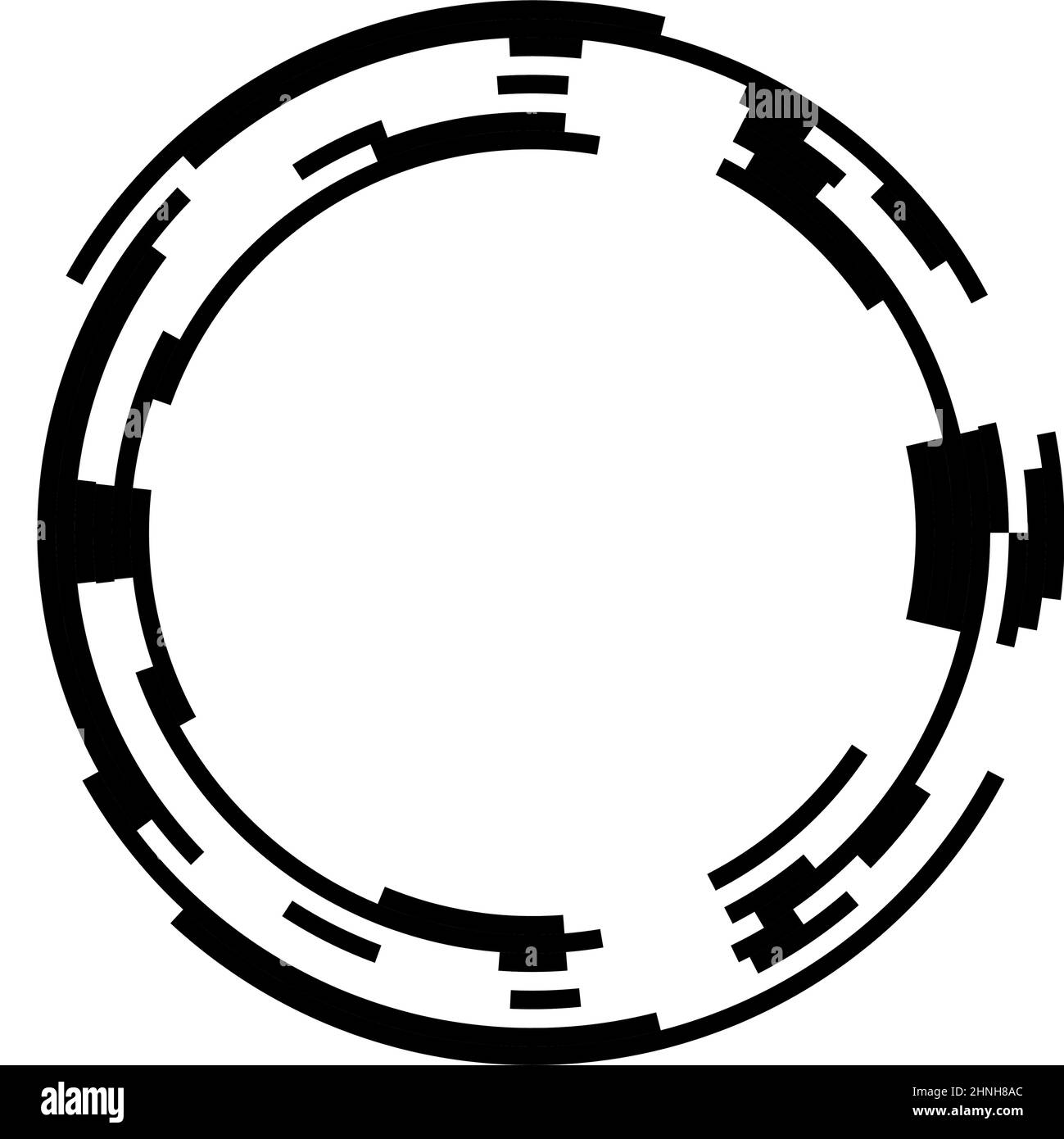 Abstract GUI, UI geometric circle element - stock vector illustration ...