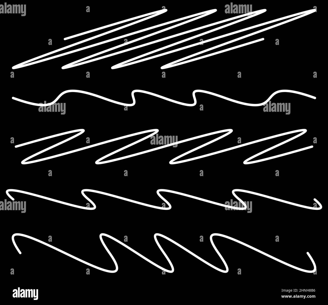 Wavy, waving lines abstract geometric design shape. Curvy, curved ...