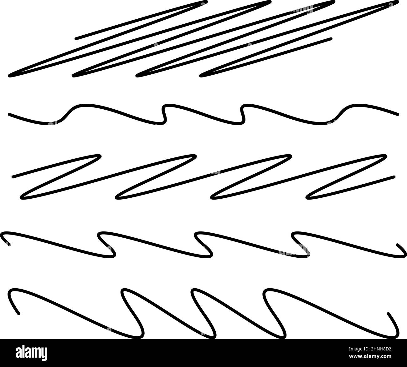 Wavy, waving lines abstract geometric design shape. Curvy, curved ...