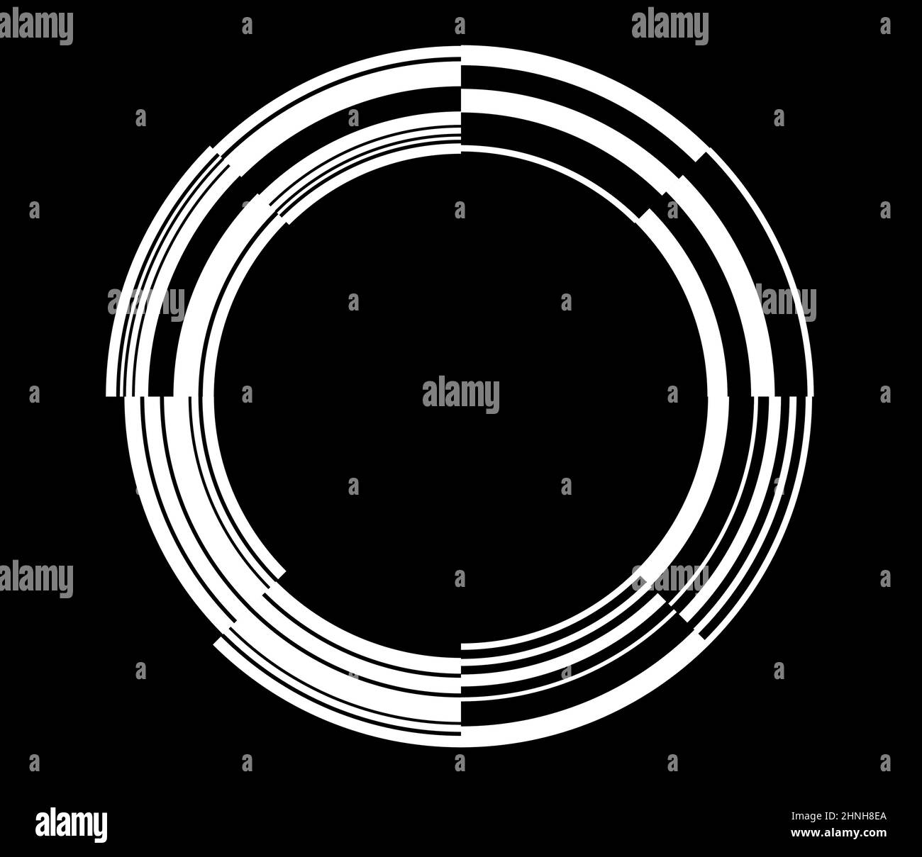 Abstract GUI, UI geometric circle element - stock vector illustration ...