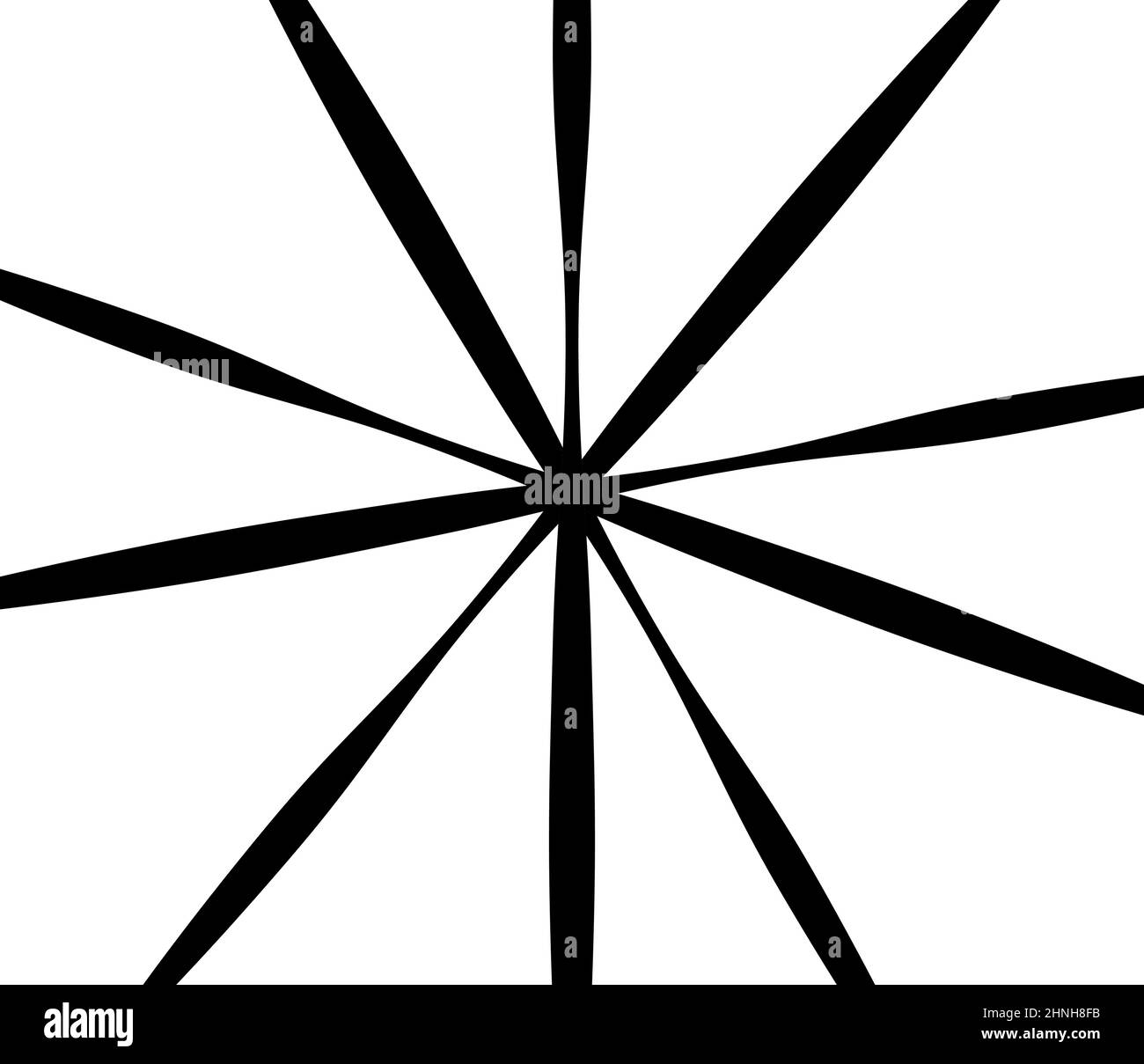 Radial, radiating lines, stripes design element - stock vector ...
