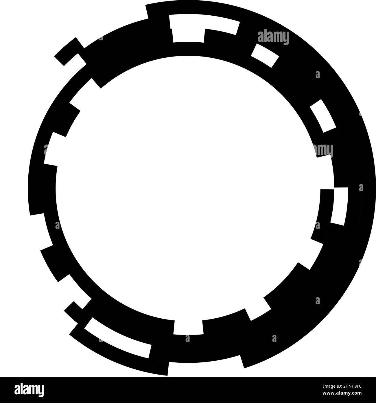 Abstract GUI, UI geometric circle element - stock vector illustration ...