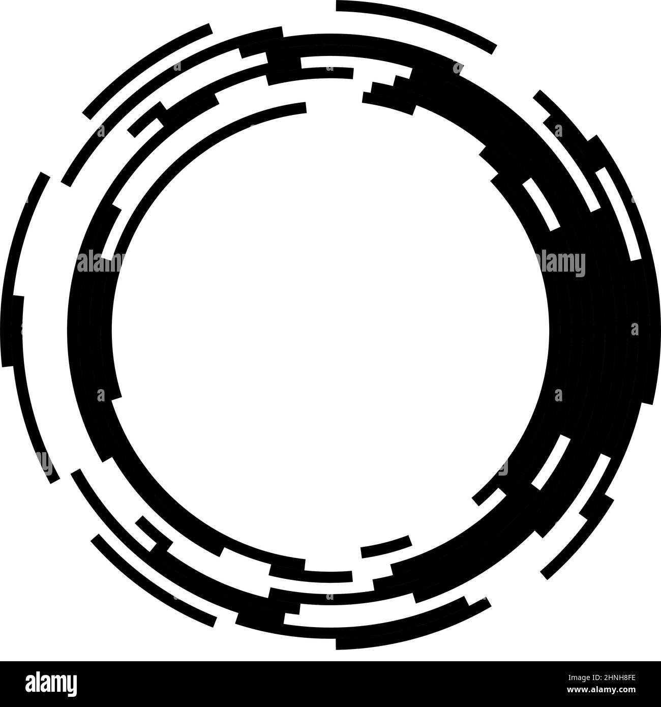 Abstract GUI, UI geometric circle element - stock vector illustration ...