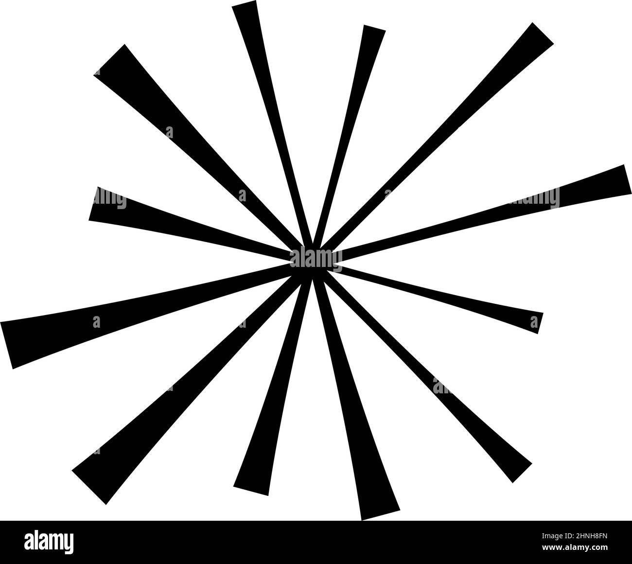 Radial, radiating lines, stripes design element - stock vector ...