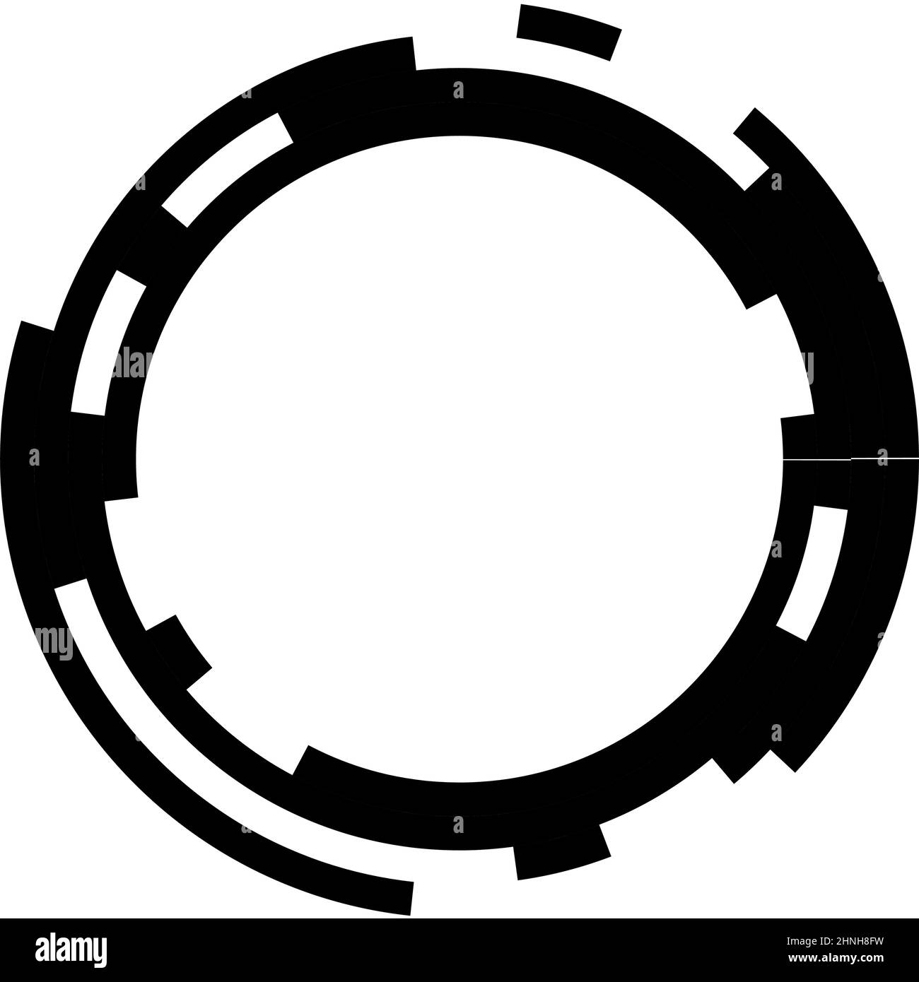 Abstract GUI, UI geometric circle element - stock vector illustration ...