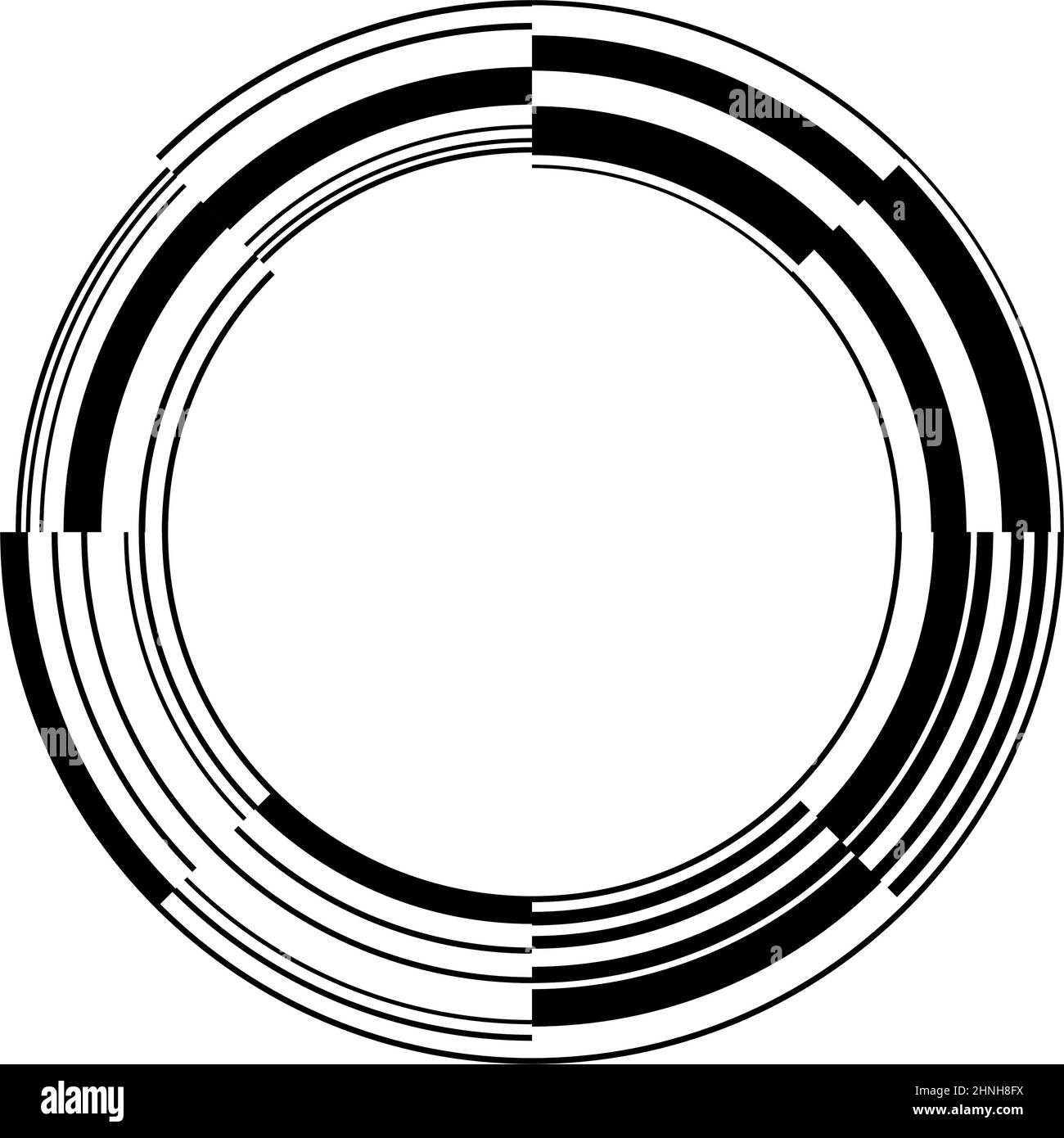 Abstract GUI, UI geometric circle element - stock vector illustration ...