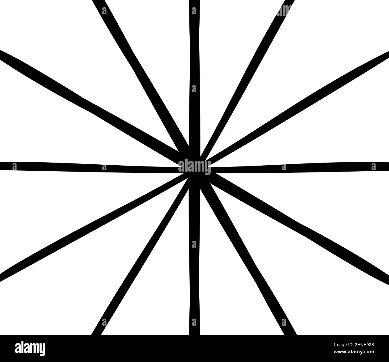 Radial, radiating lines, stripes design element - stock vector ...
