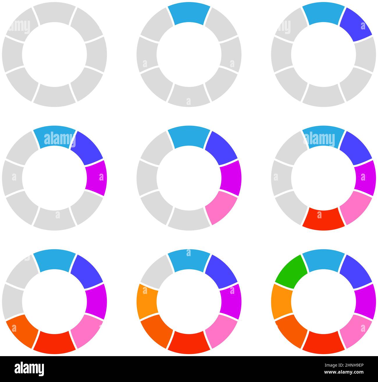 Circular, circle pie chart, pie graph infographic, presentation element ...