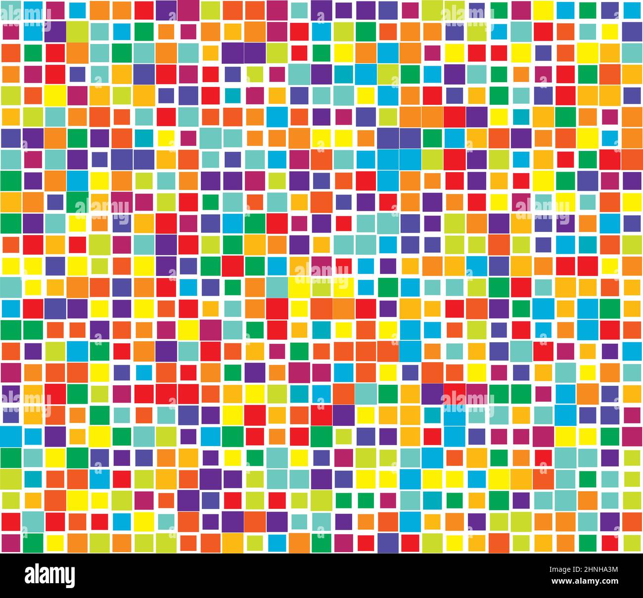 Random mosaic square tiles seamless, repeatable cubism pattern, texture ...