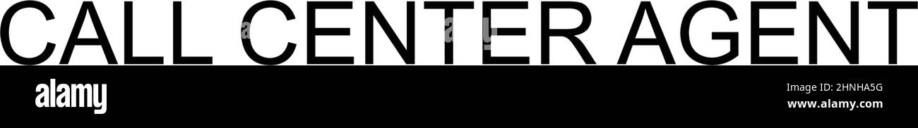 Call center agent Simple vector icon. Illustration symbol design ...