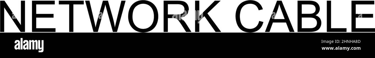 Network cable Simple vector icon. Illustration symbol design template ...