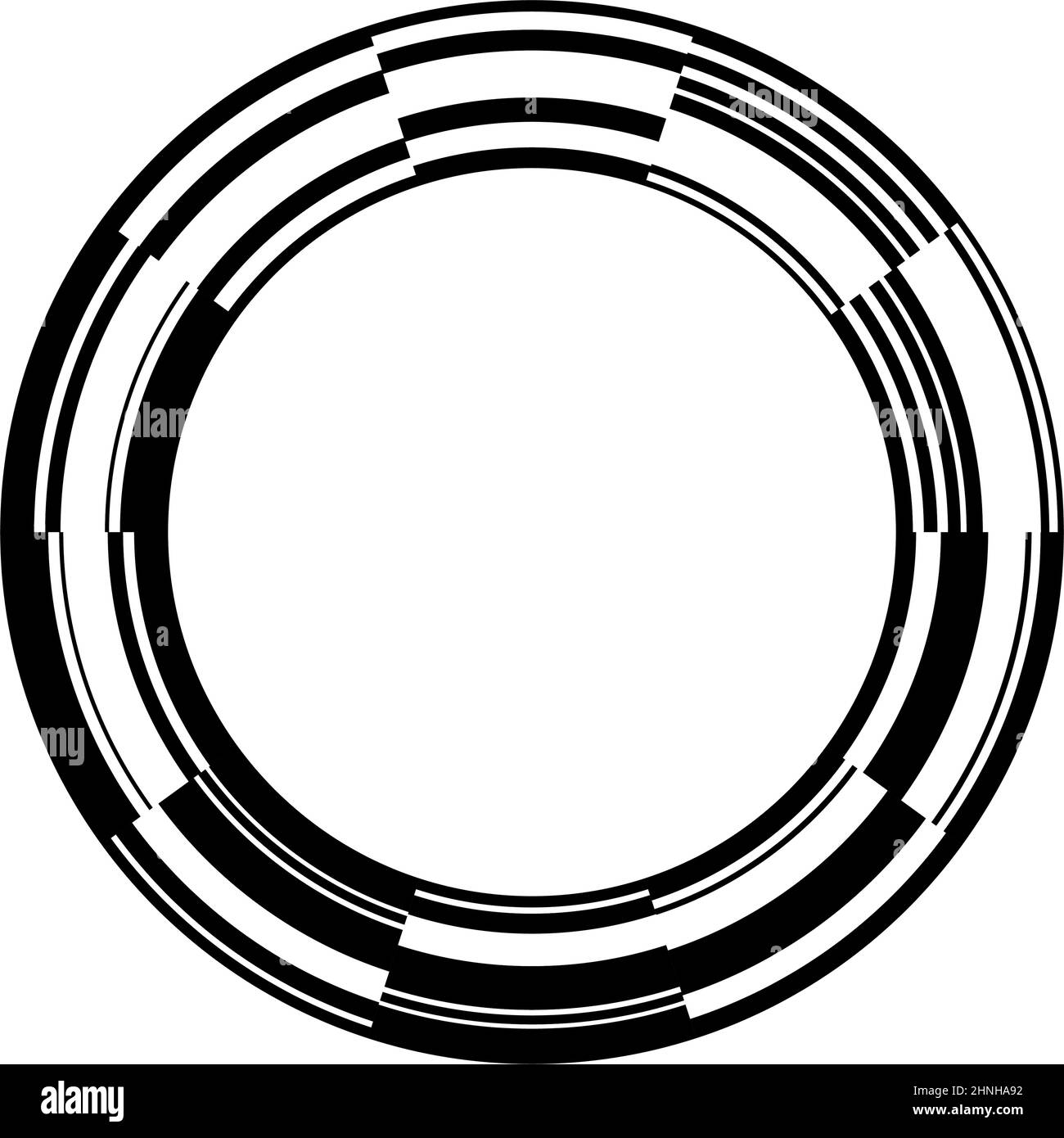 Abstract GUI, UI geometric circle element - stock vector illustration ...
