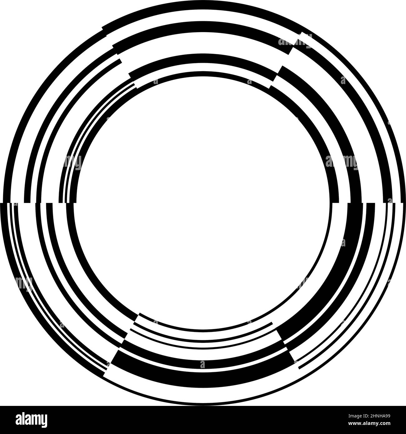 Abstract GUI, UI geometric circle element - stock vector illustration ...