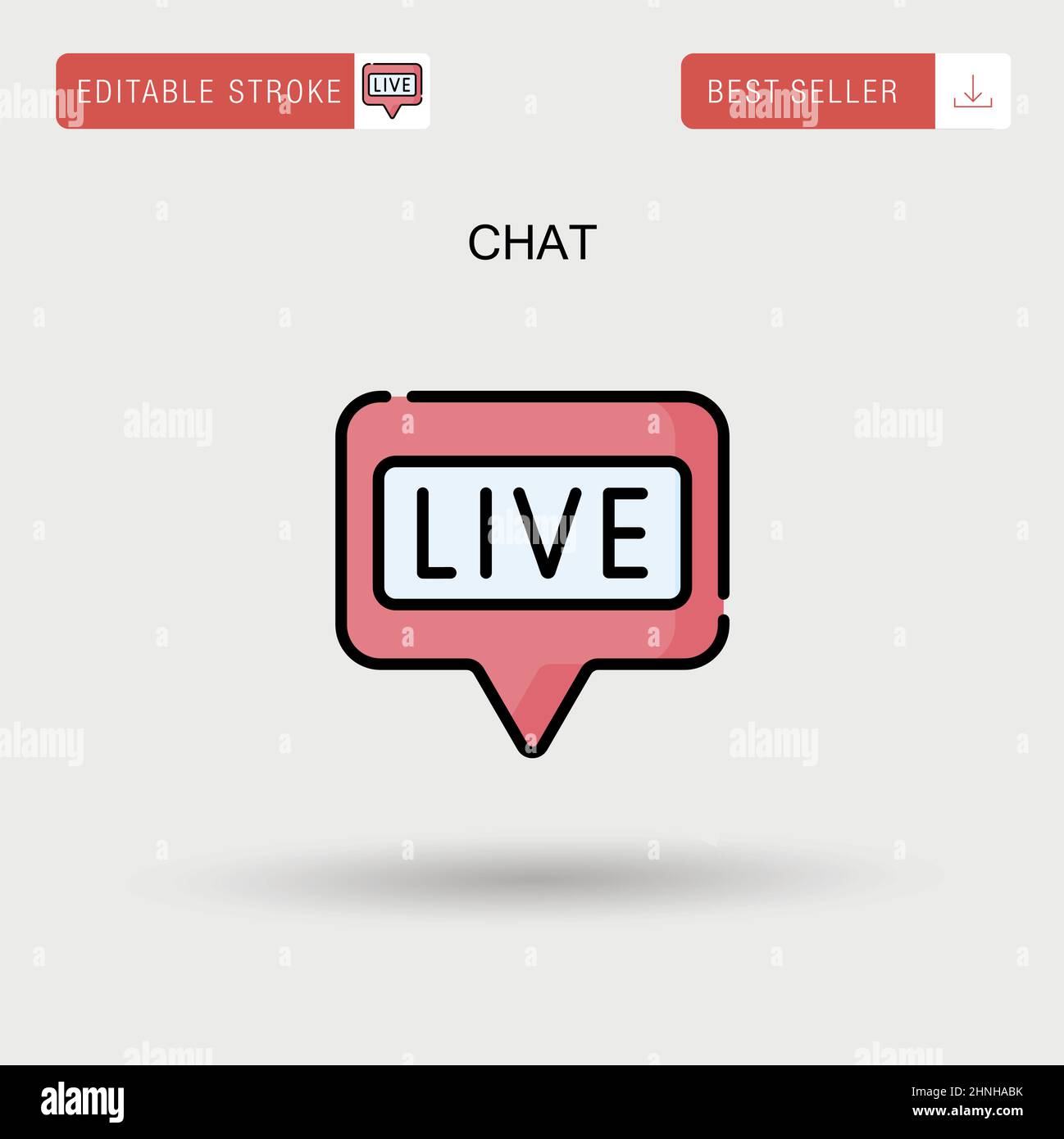 Live chat laptop screen Stock Vector Images - Alamy