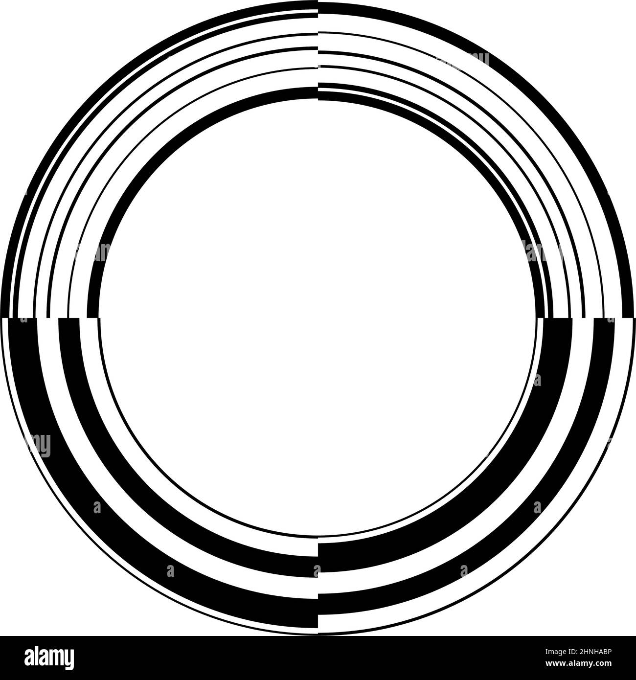 Abstract GUI, UI geometric circle element - stock vector illustration ...