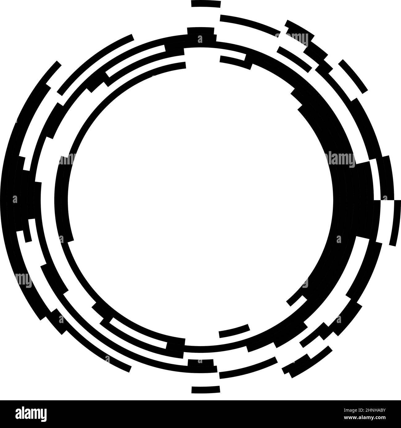 Abstract GUI, UI geometric circle element - stock vector illustration ...