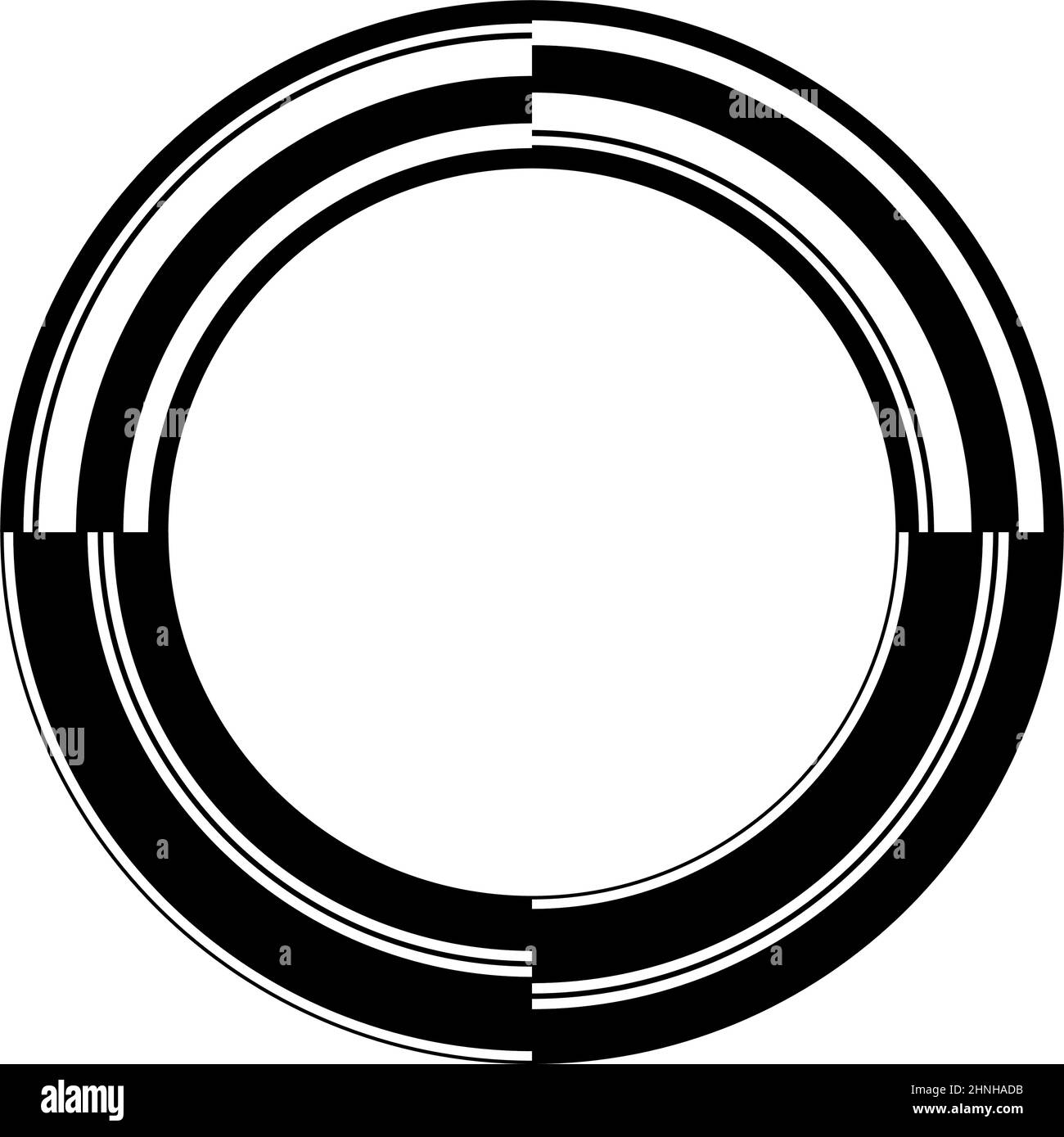 Abstract GUI, UI geometric circle element - stock vector illustration ...