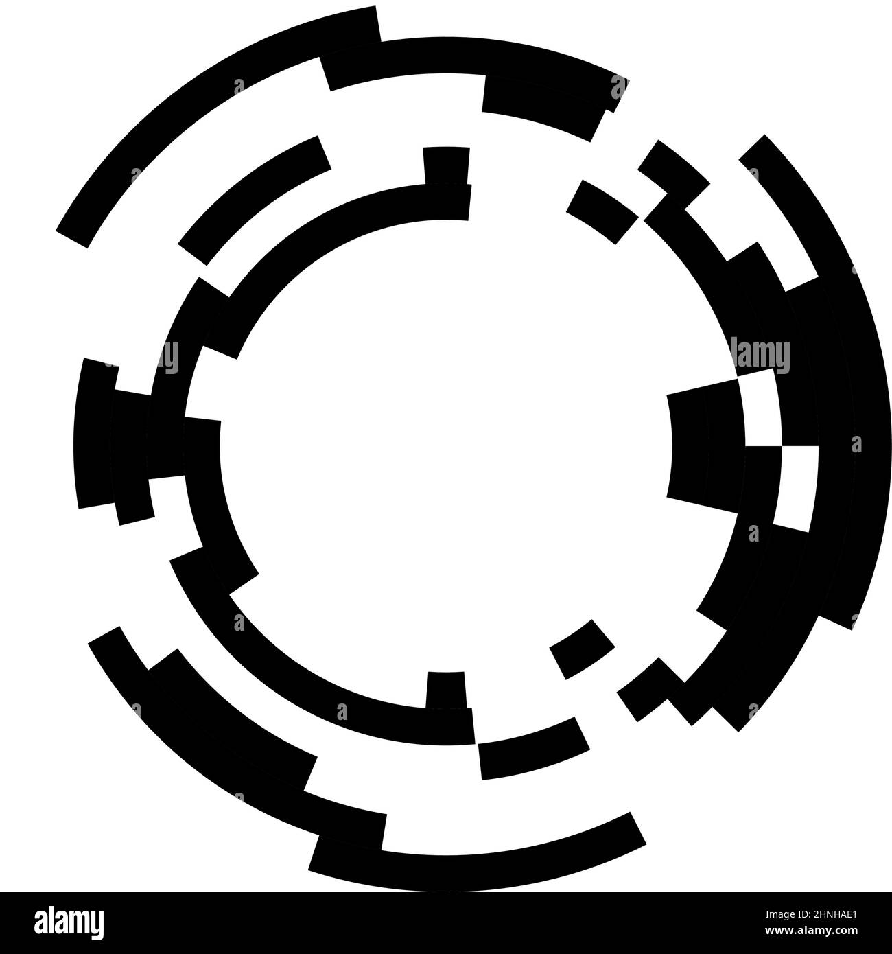 Abstract GUI, UI geometric circle element - stock vector illustration ...