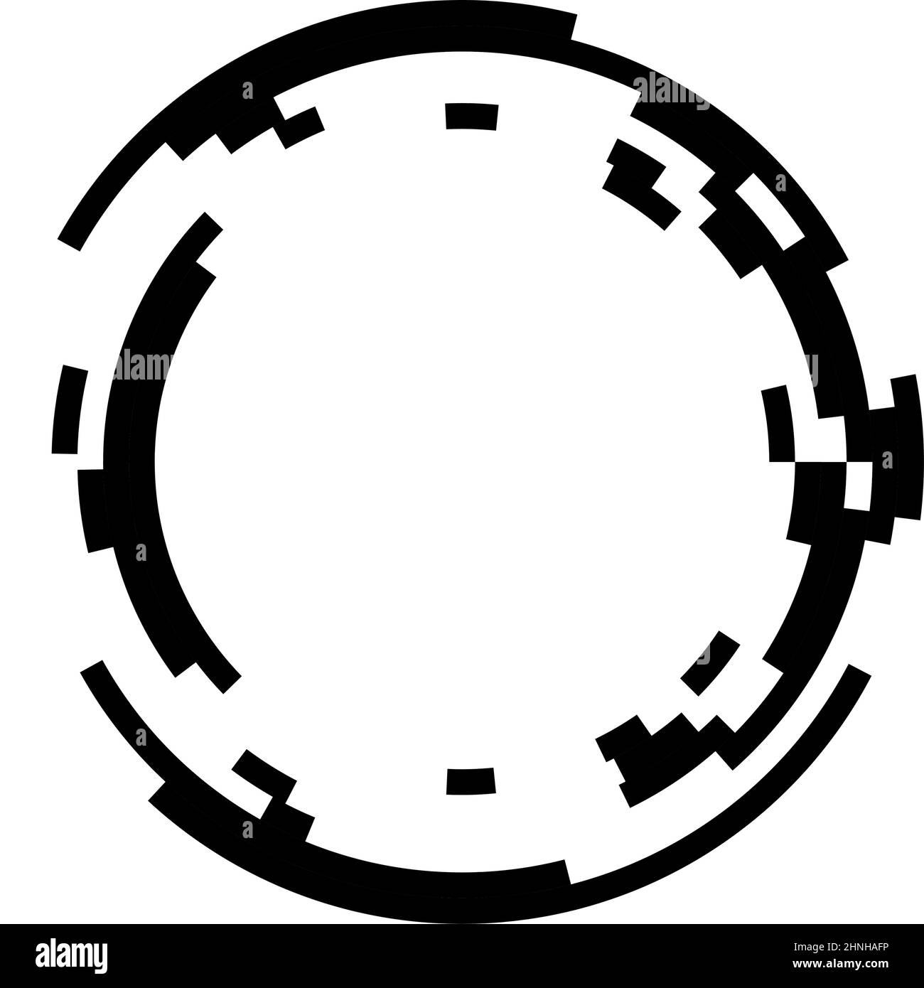 Abstract GUI, UI geometric circle element - stock vector illustration ...