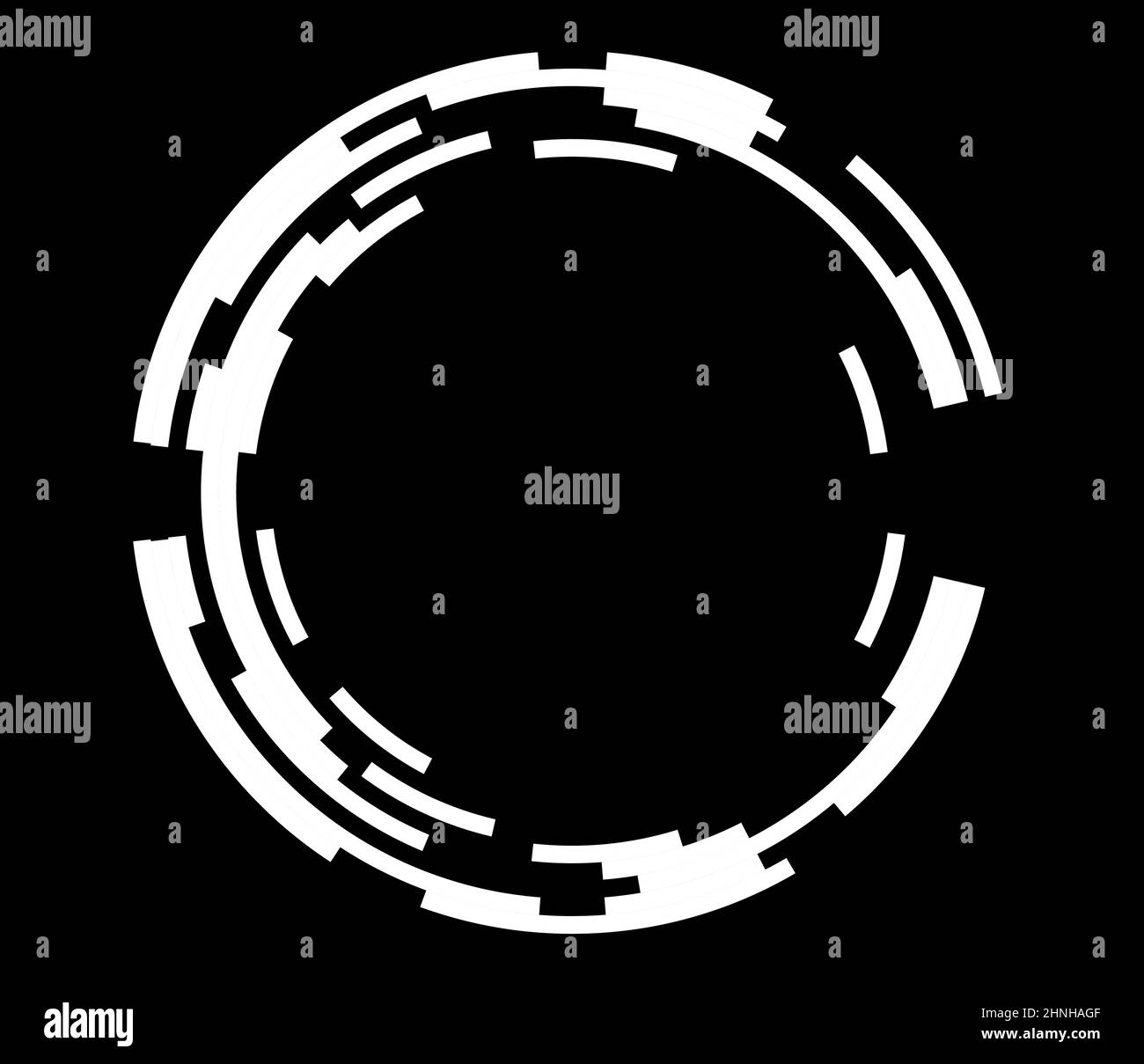 Abstract GUI, UI geometric circle element - stock vector illustration ...