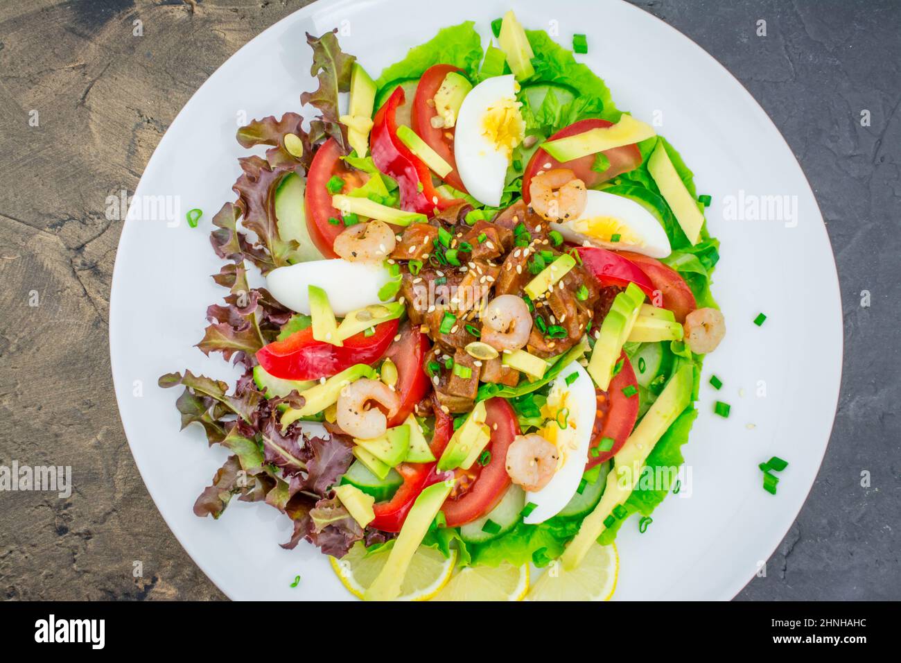 home made salad Stock Photo - Alamy