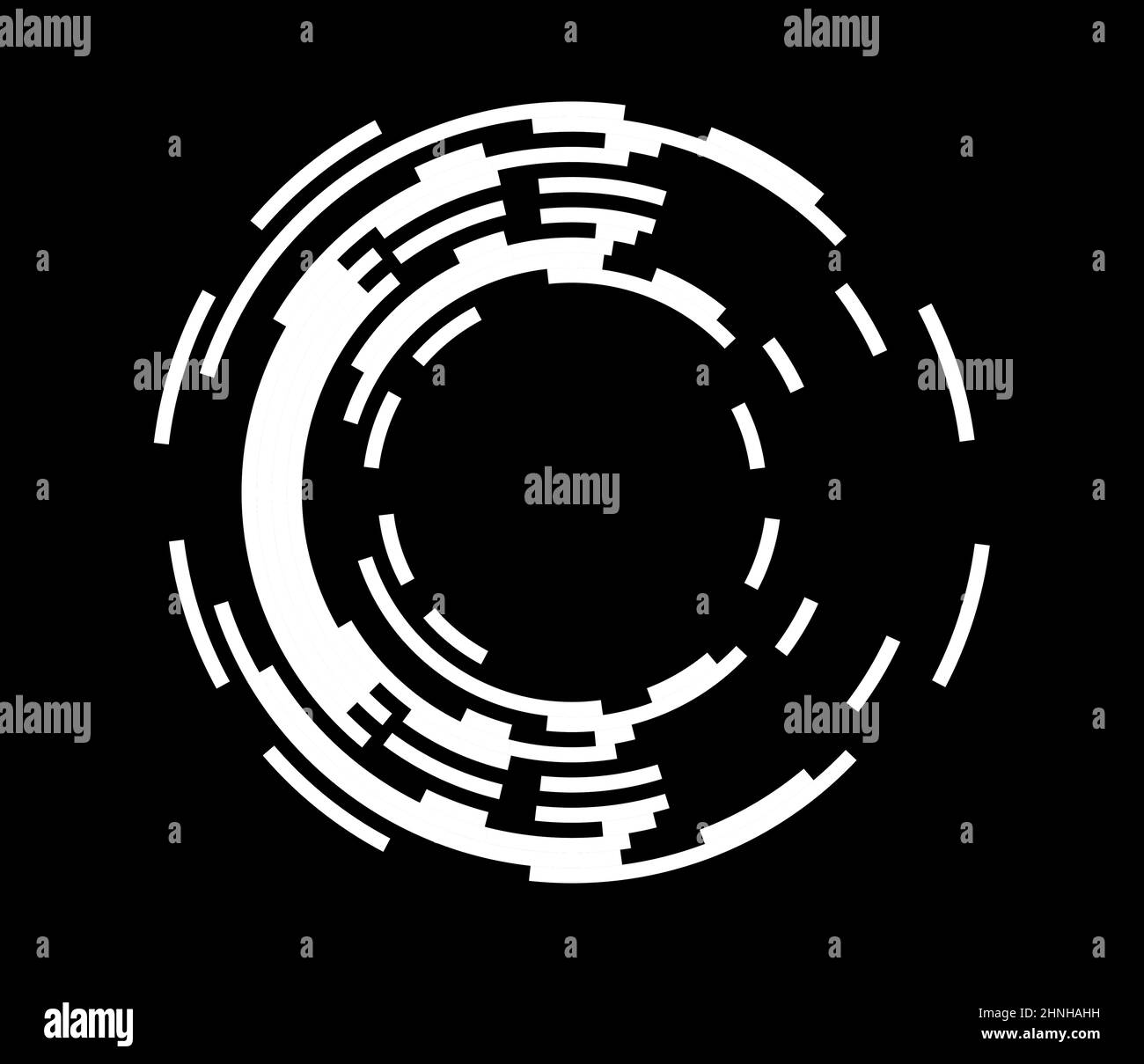 Abstract GUI, UI geometric circle element - stock vector illustration ...