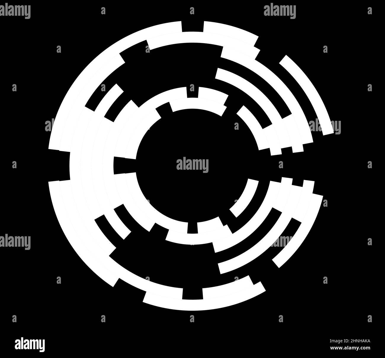 Abstract GUI, UI geometric circle element - stock vector illustration ...