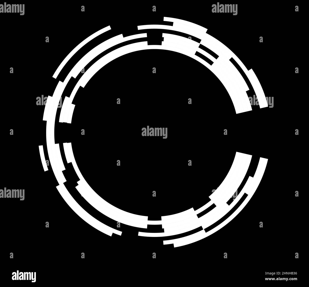 Abstract GUI, UI geometric circle element - stock vector illustration ...